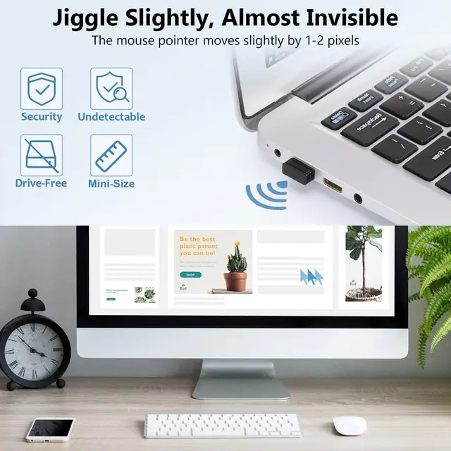 Jiggler Mouse Jiggler USB Undetectable Mouse Mover Simulate Mouse ...