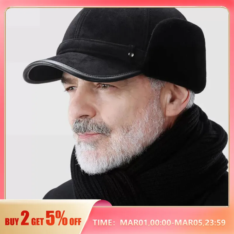 Old-Man-Hat-Male-Winter-Cold-Thunder-Front-Hat-Middle-Aged-Elderly ...