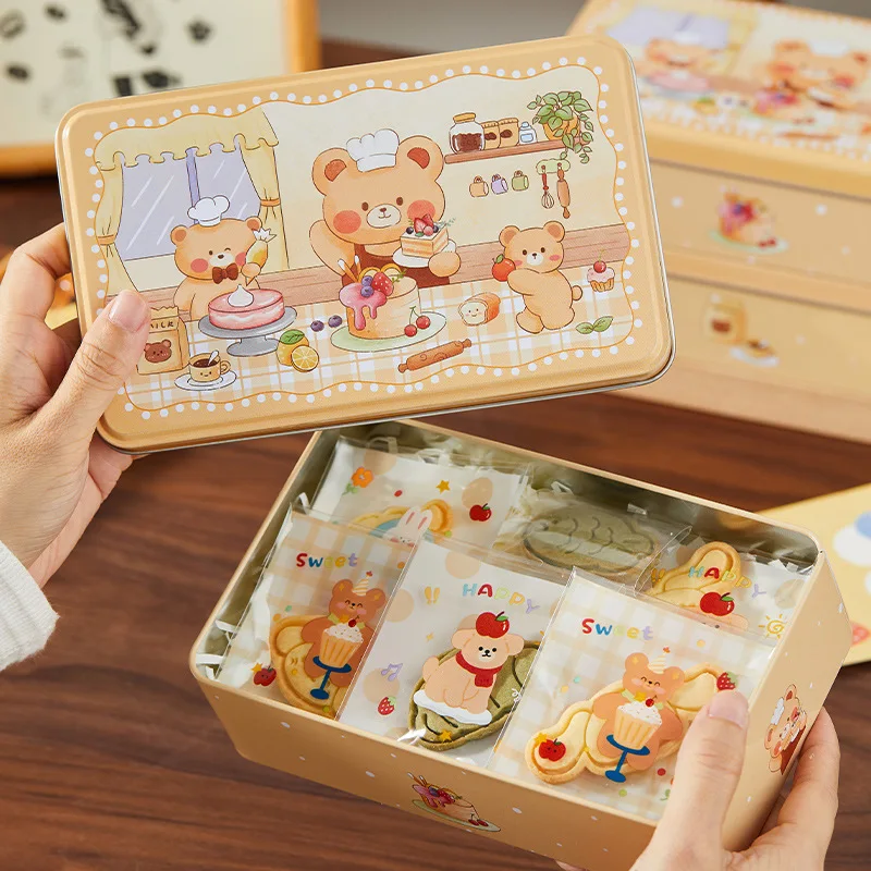 Caja-de-lata-de-almacenamiento-vac-a-de-Little-Bear-Bakery-con-tapa ...
