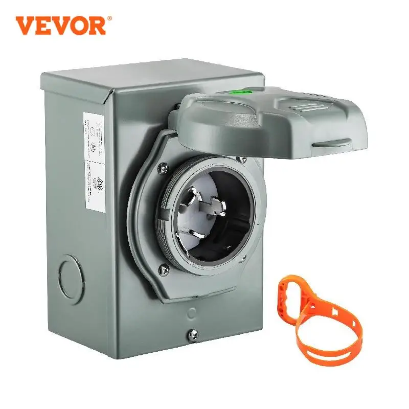 VEVOR-ETL-Listed-10AWG-50-Amp-Generator-Power-Twist-Lock-Wall-Mounted ...