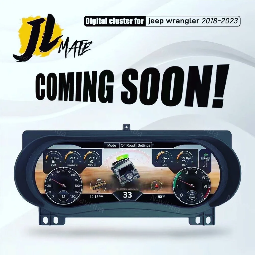 New-Upgrade-For-Jeep-Wrangler-JL-2019-2023-Car-Digital-Cluster-12-3-LCD ...