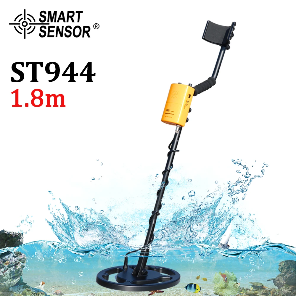 Metal Detector UnderGround depth 1.8m Coil Waterproof Scanner Finder ...