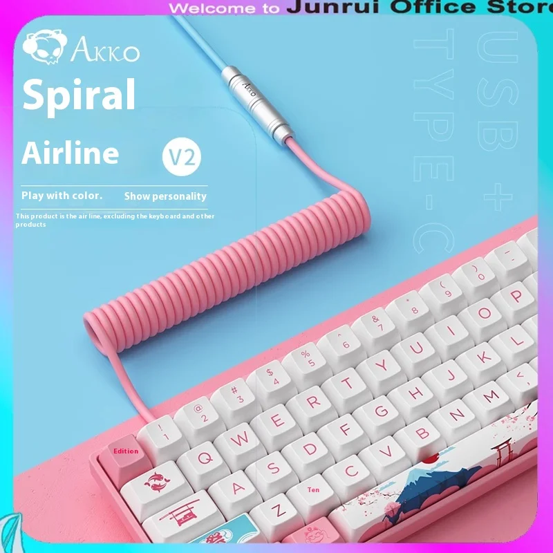 Akko-personalizado-Avia-o-Plug-Cable-V2-Game-Mechanical-Keyboard-Data ...