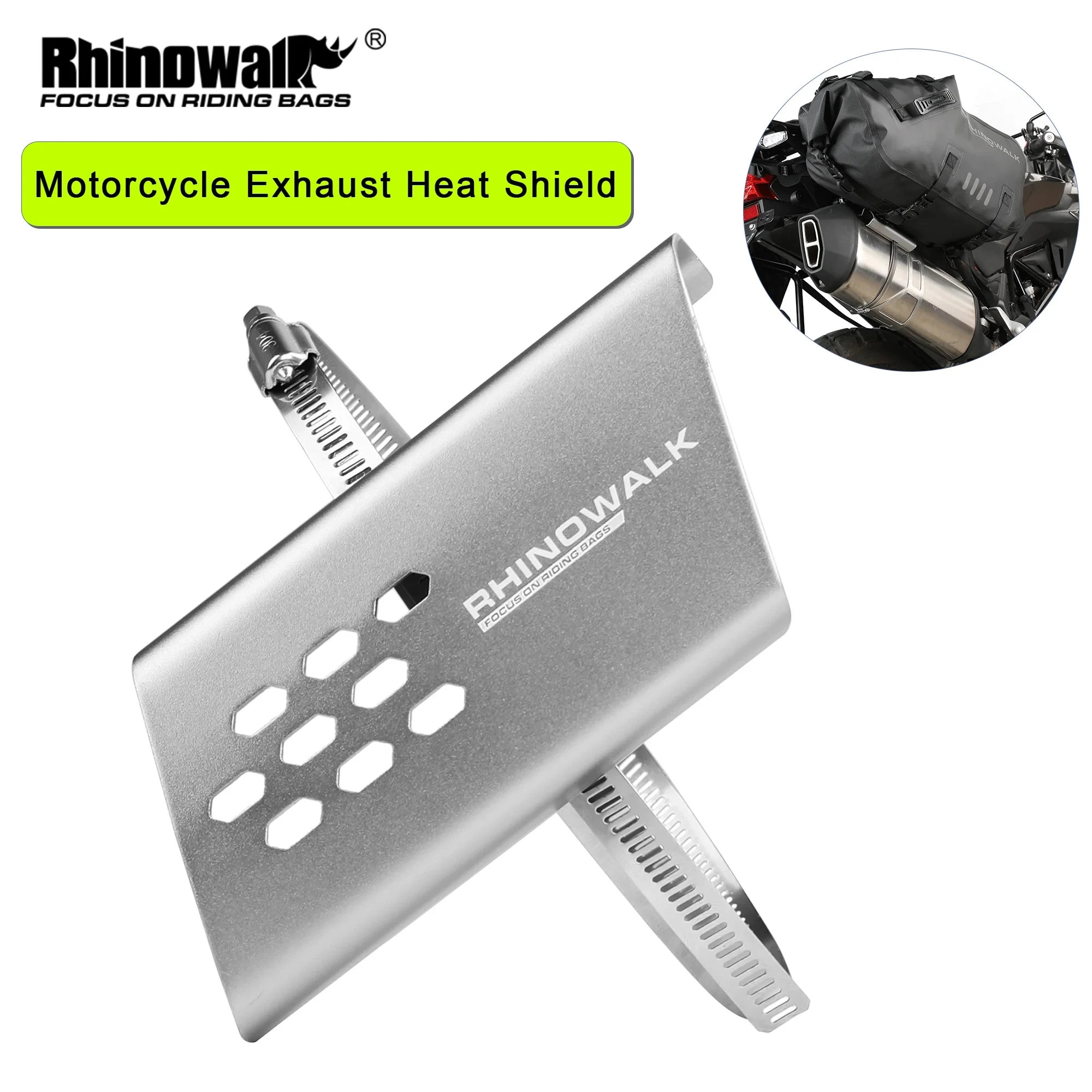 Rhinowalk-Motorcycle-Exhaust-Pipe-Heat-Shield-1-or-2-Pc-Universal-Motor ...