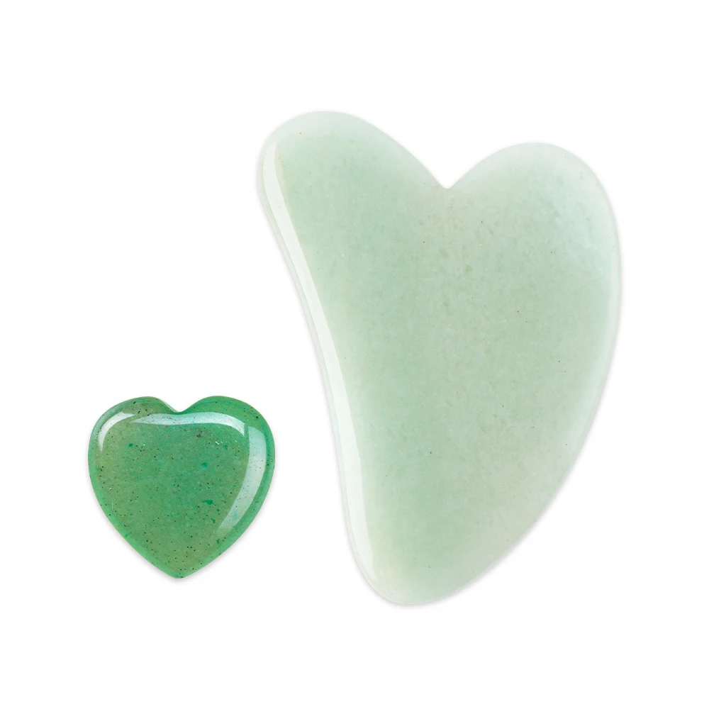 Generic Massage Rose Quartz Jade Guasha Board Natural Jade Gua Sha ...