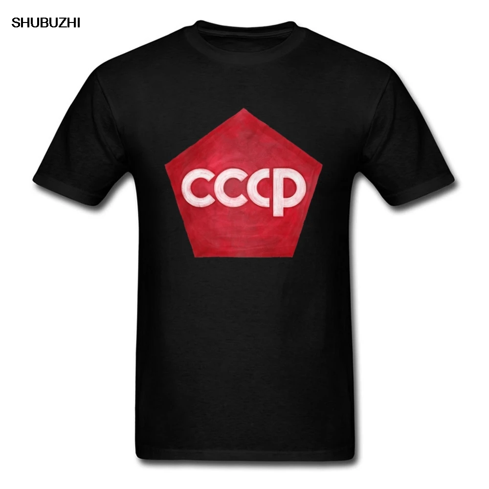 Cccp Tops & Tees Letter Print Men T-shirts Military Style Beige Tshirt ...
