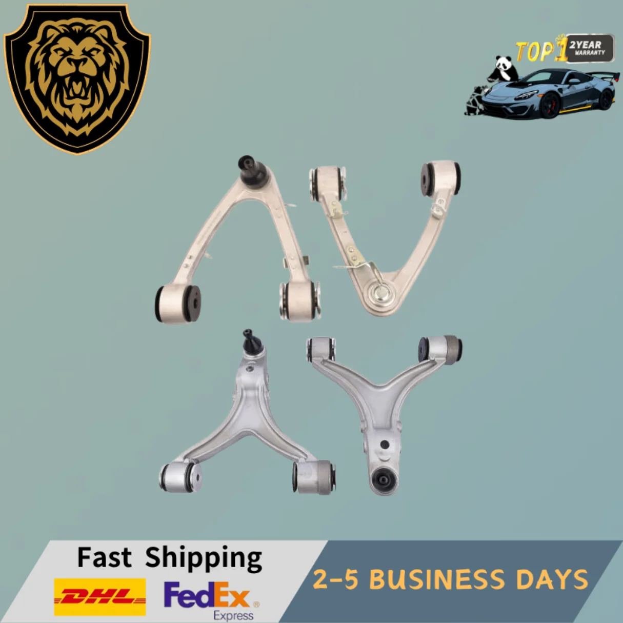 4Pcs-Front-Lower-Upper-Control-Arms-for-Maserati-Quattroporte ...