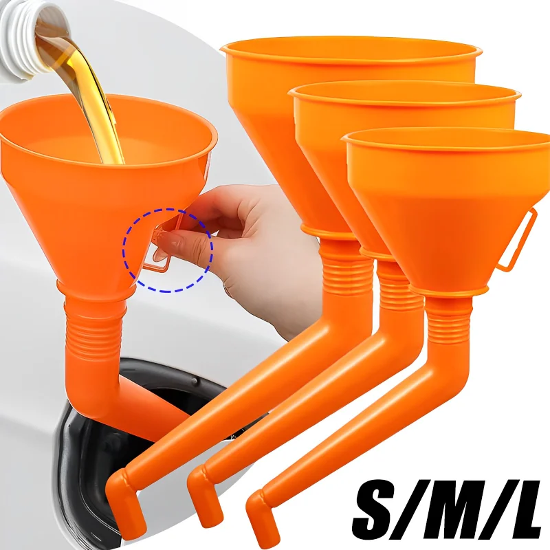 Telescopic Long Tube Fueling Funnel with Filter Auto Motorcycle ...