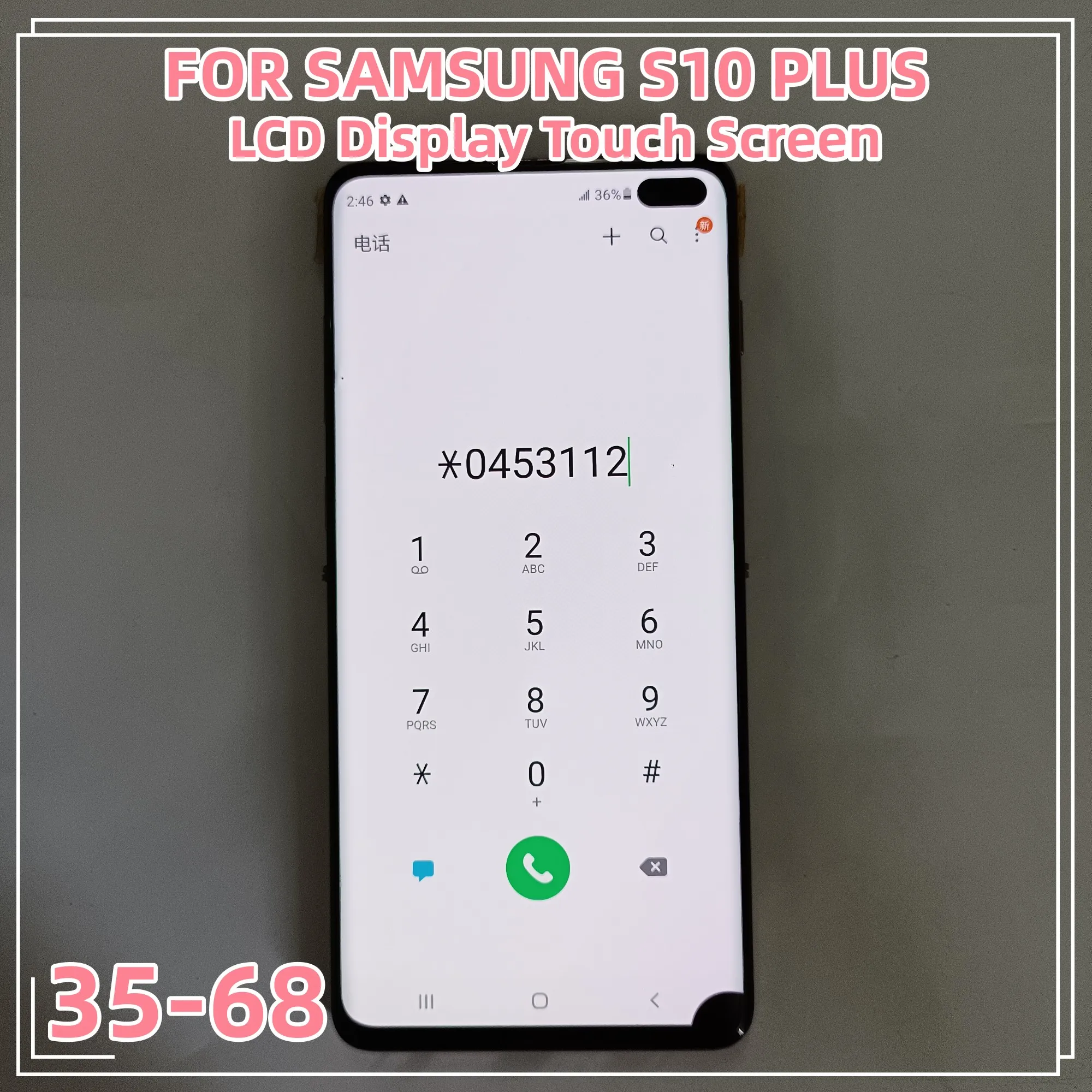 AMOLEDLCD S10 + Para Samsung Galaxy S10 Plus G975 LCD s G975W G975F Lcd Display Touch Screen ...