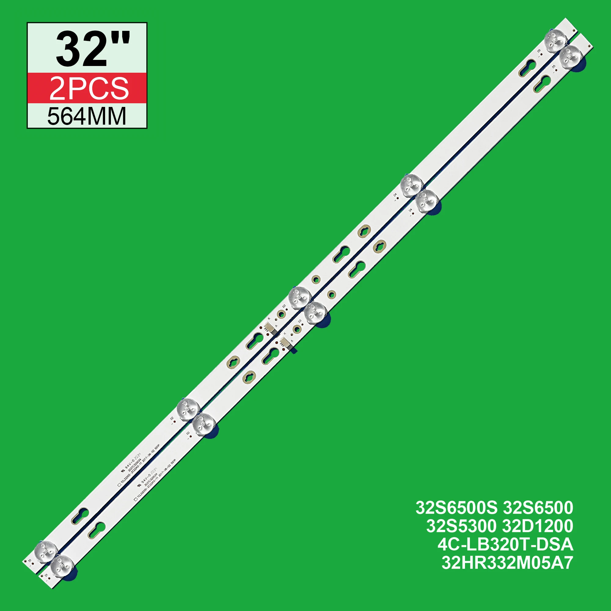 NEW LED backlight Strip 5 lamp for Tcl 32s5300 32s6500 32s6400 MI 32 ...