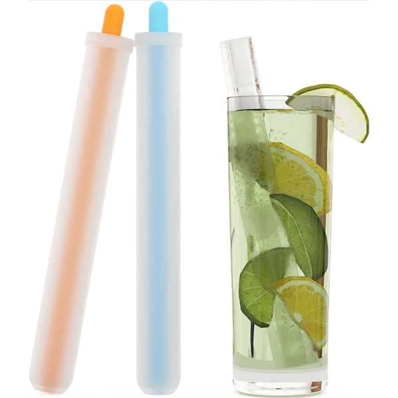 Silicone-Ice-Straw-Mold-Beverage-Drinking-Ice-Straw-Mold-Reusable ...