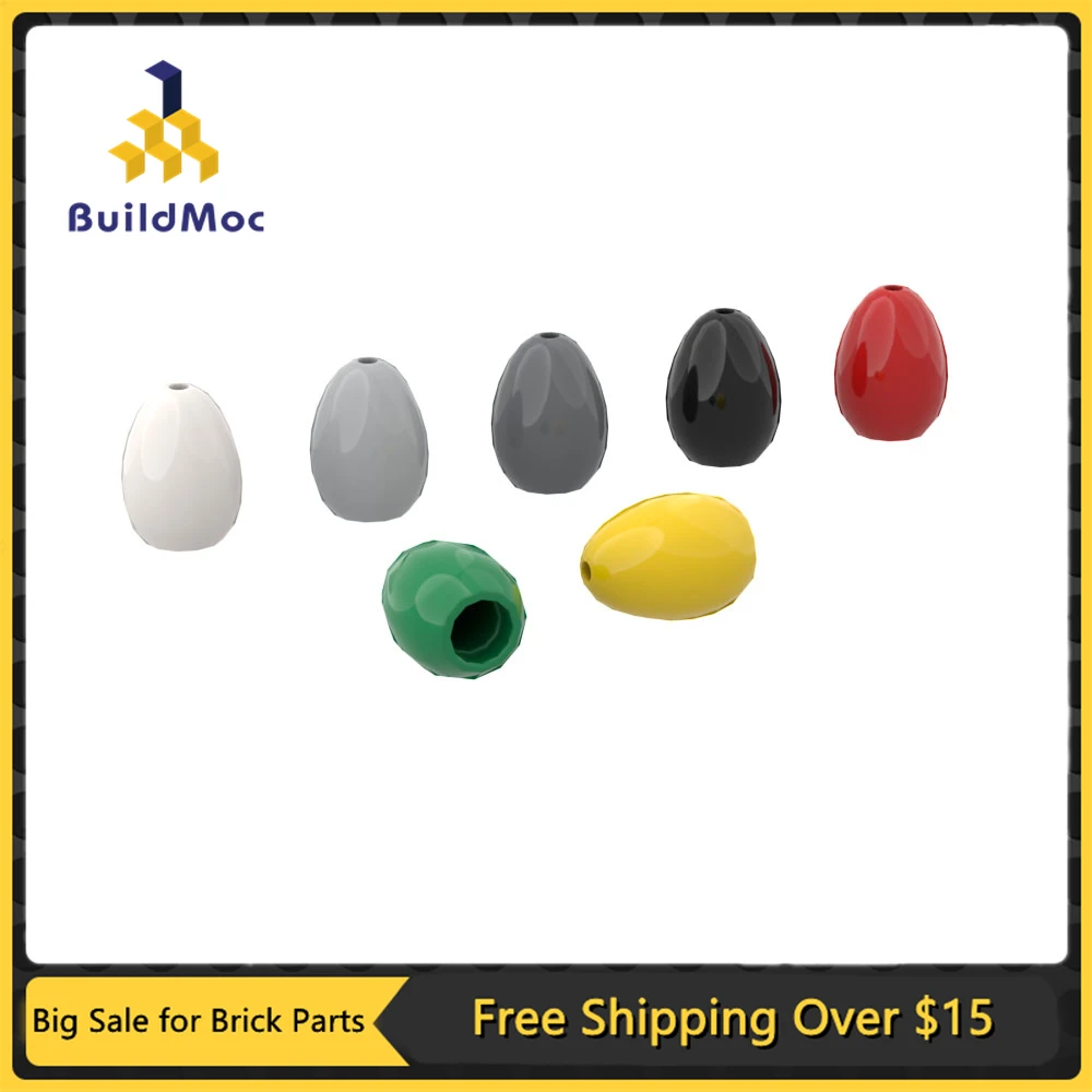 10Pcs Compatible MOC Parts 24946 Egg with Hole on Top Brick Building ...