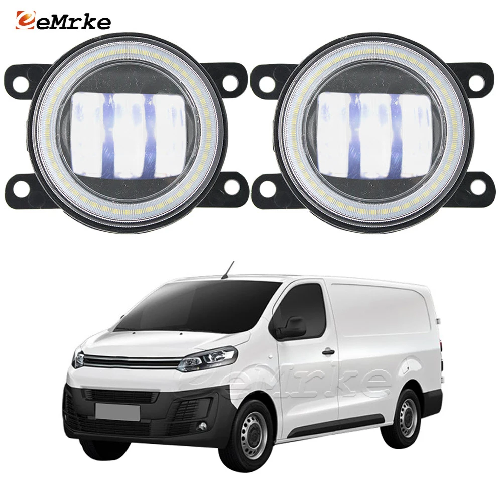 Conjunto-de-luces-Led-antiniebla-lentes-de-ojo-de-ngel-DRL-para-Citroen ...