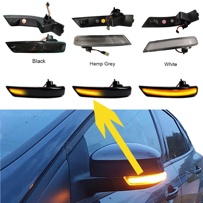 Dynamic Turn Signal Light LED Side Rearview Mirror Sequential Indicator ...
