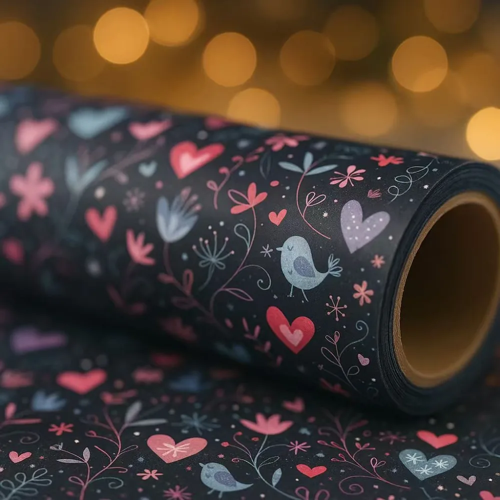 1roll Extra Long 43.18cm x 299.72cm Gift Wrap Roll Elegant wrapping ...