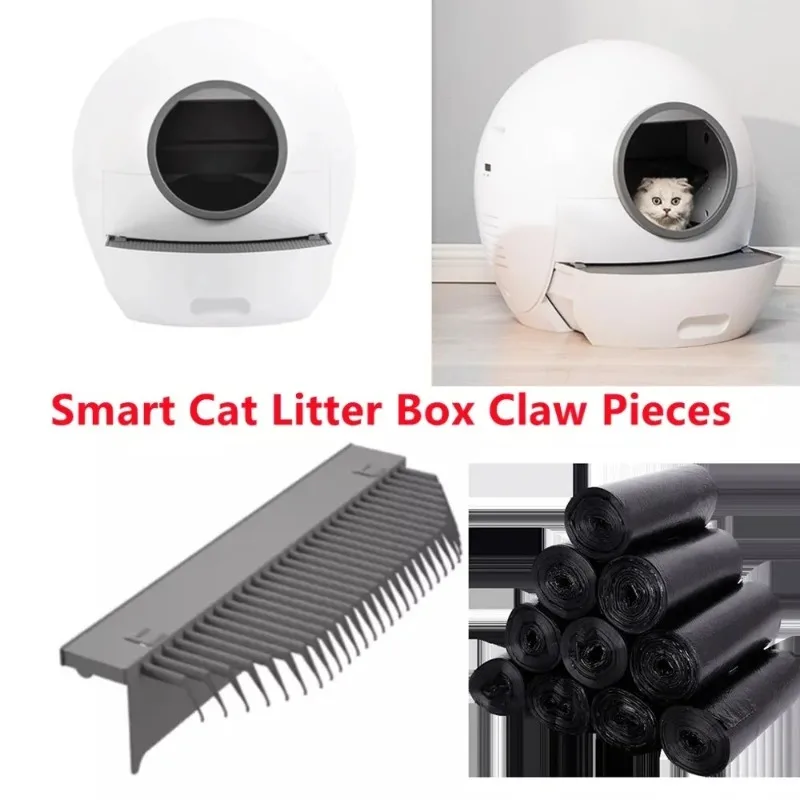Elspet-Automatic-Cat-Litter-Box-Self-Cleaning-Rake-Garbage-Bag-Cat ...