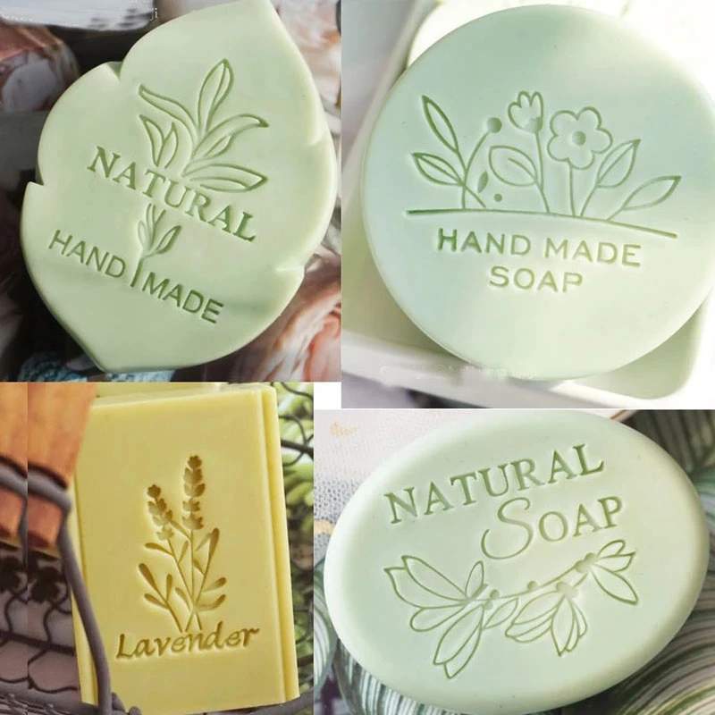 Flower Letter Natural Handmade Soap Acrylic Seal Mini Diy Natural ...
