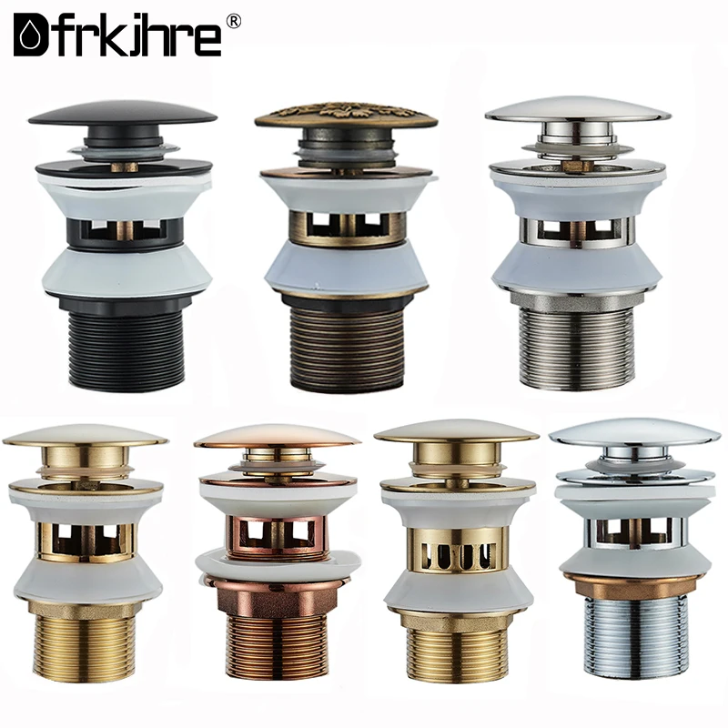 Pop-Up-Drain-Button-Bathroom-Sink-Plug-Drainer-Siphon-Waste-Stopper ...