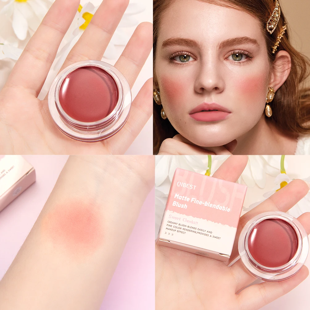 QIBEST-New-Glassy-Blush-Gel-Temperature-Changing-Color-Peach-Cheek-Tint ...