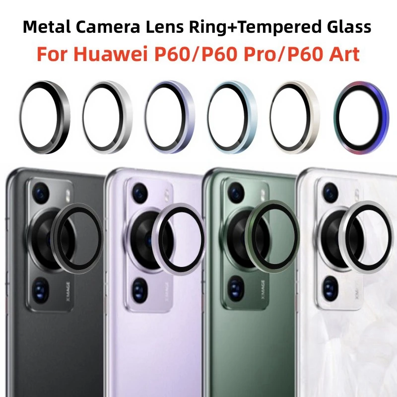 Camera-Protector-Glass-For-Huawei-P60-P60-Pro-Camera-Metal-Ring-Glass ...