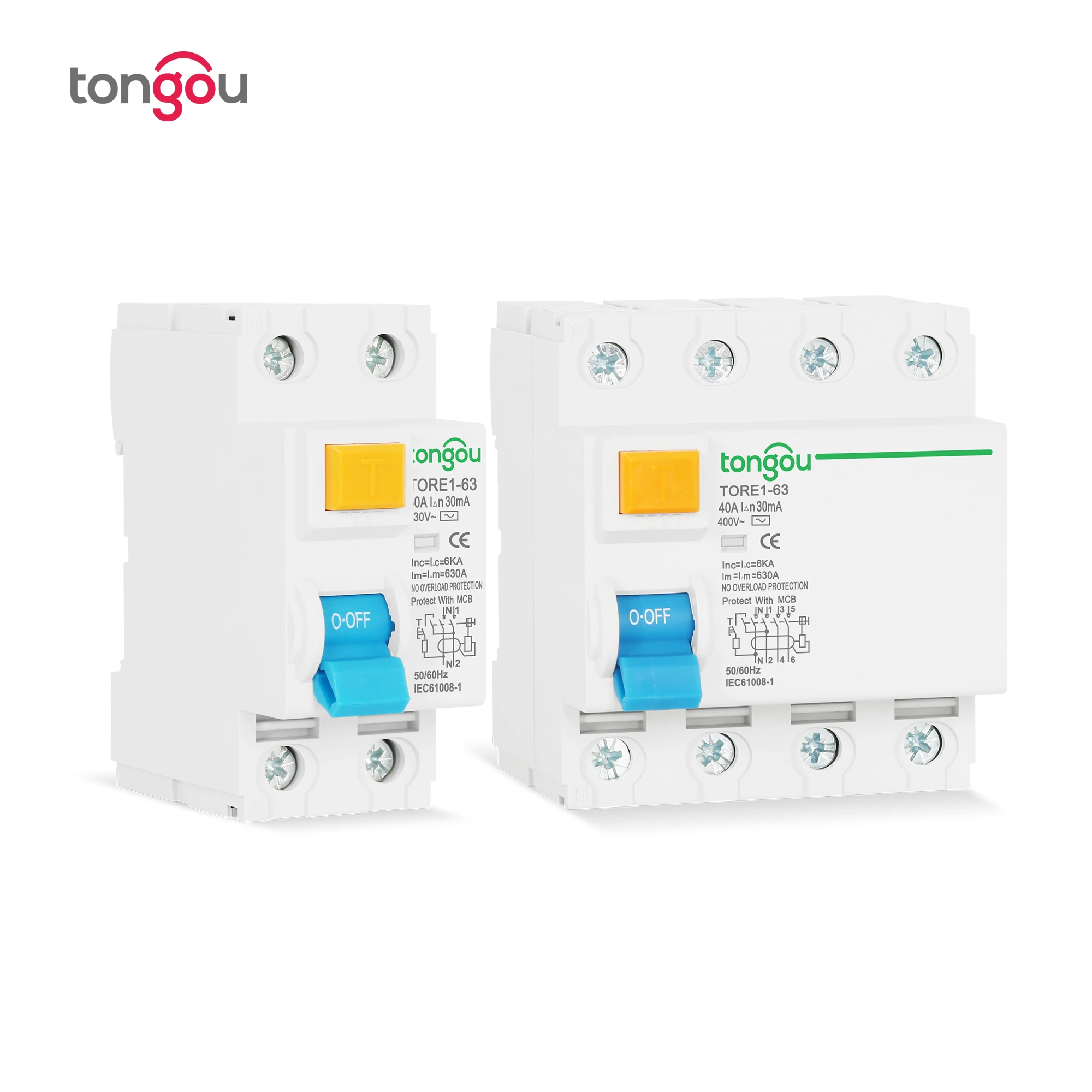 16a 63a 10ma 30ma 100ma 6ka Rccb Rcd 230v Electromechanic Residual ...