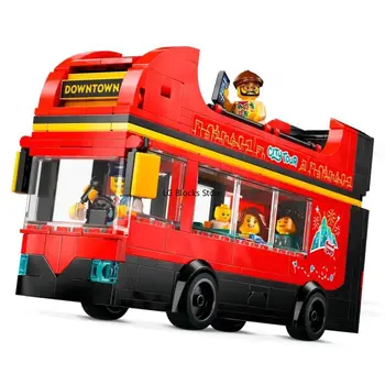 LEGO-bloques de construcción de autobús turístico para niños, juguete ...