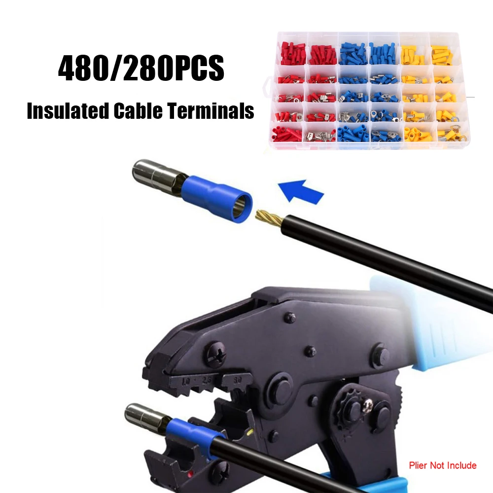 Assorted-Kit-Insulated-Cable-Connector-280-480PCS-Rolled-Terminals ...