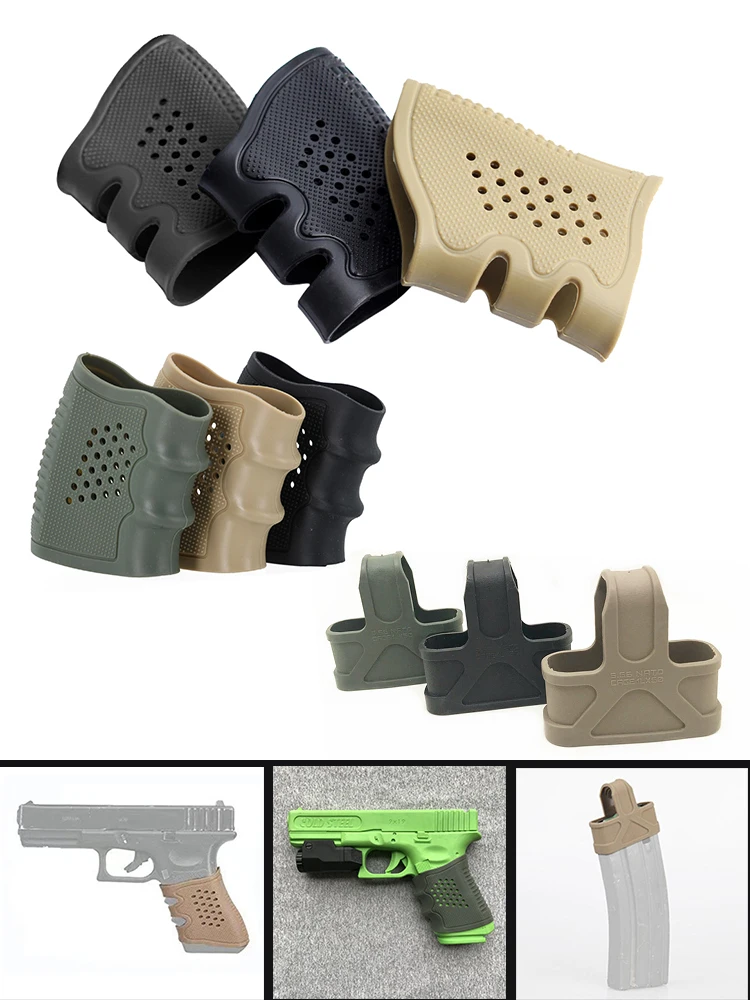 Tactical Rubber Grip Holster Suitable for Glock Rubber Sleeve Cover ...