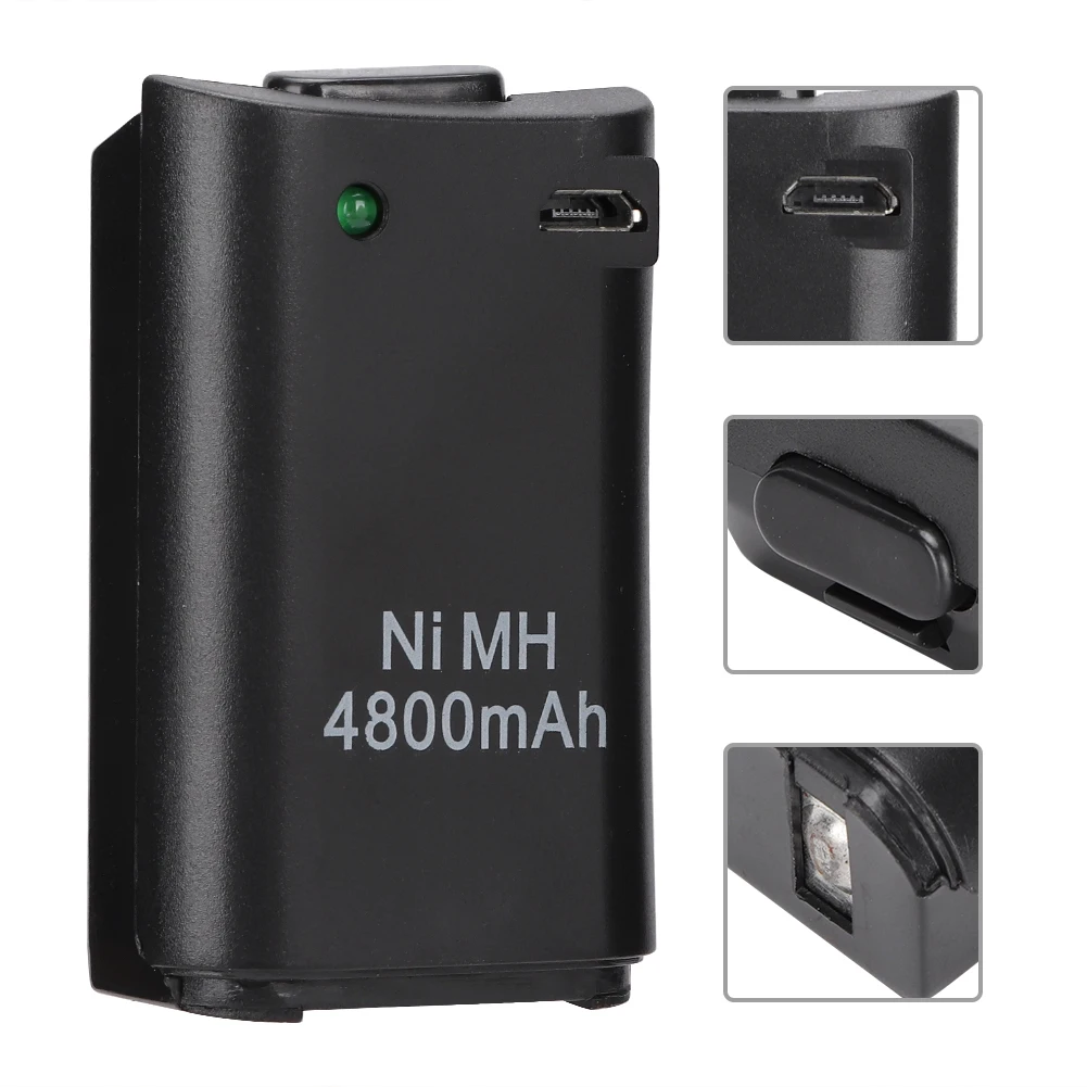 Bateria-recarreg-vel-Gamepad-bateria-Ni-MH-para-controlador-Xbox-360 ...