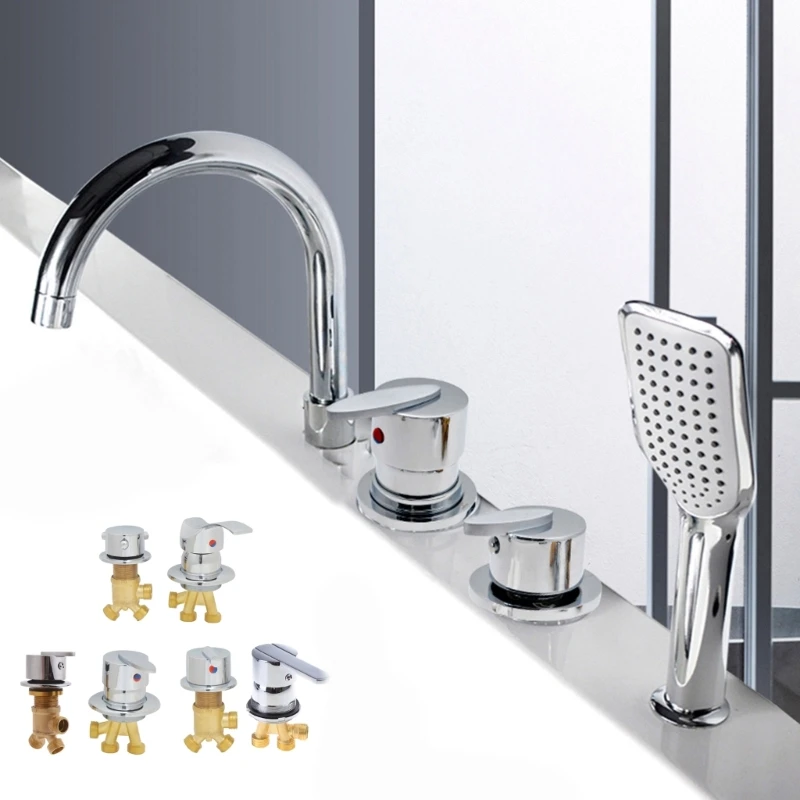 Copper-Bathtub-Faucets-Switches-Valves-for-Hot-and-Cold-Water-Control ...