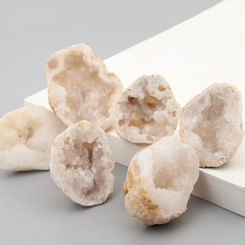 Natural-White-Crystal-Stone-Furniture-Handle-Drawer-Knob-Irregular ...