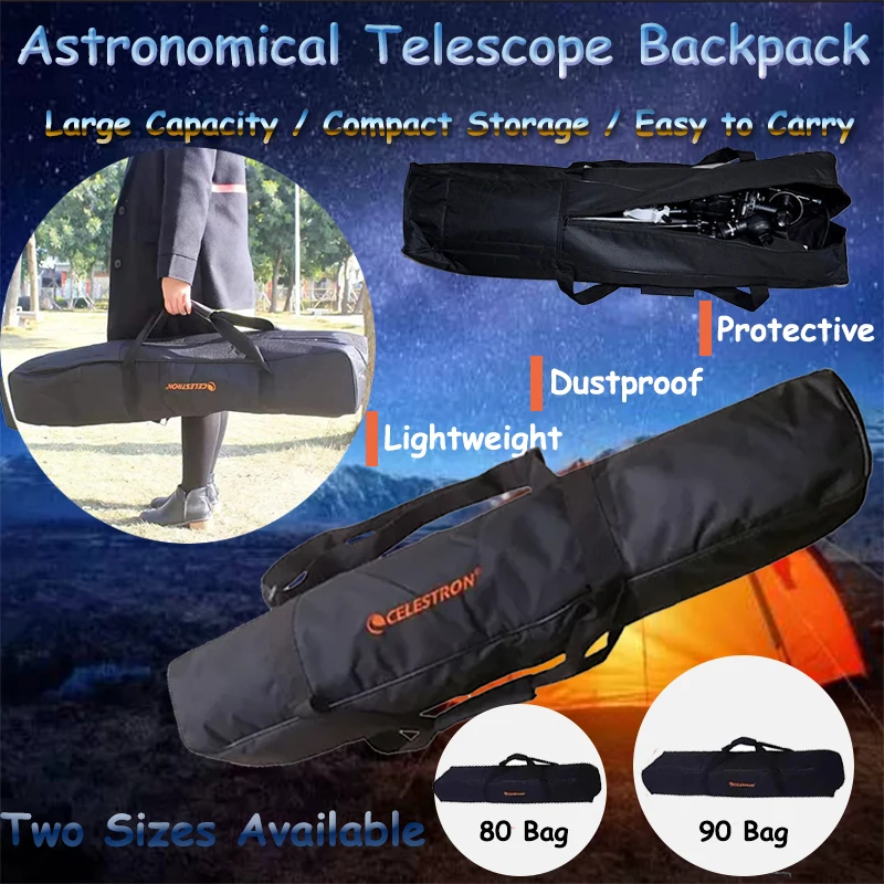 98-110cm Telescope Protective Carrying Bag Portable Storage Shoulder ...