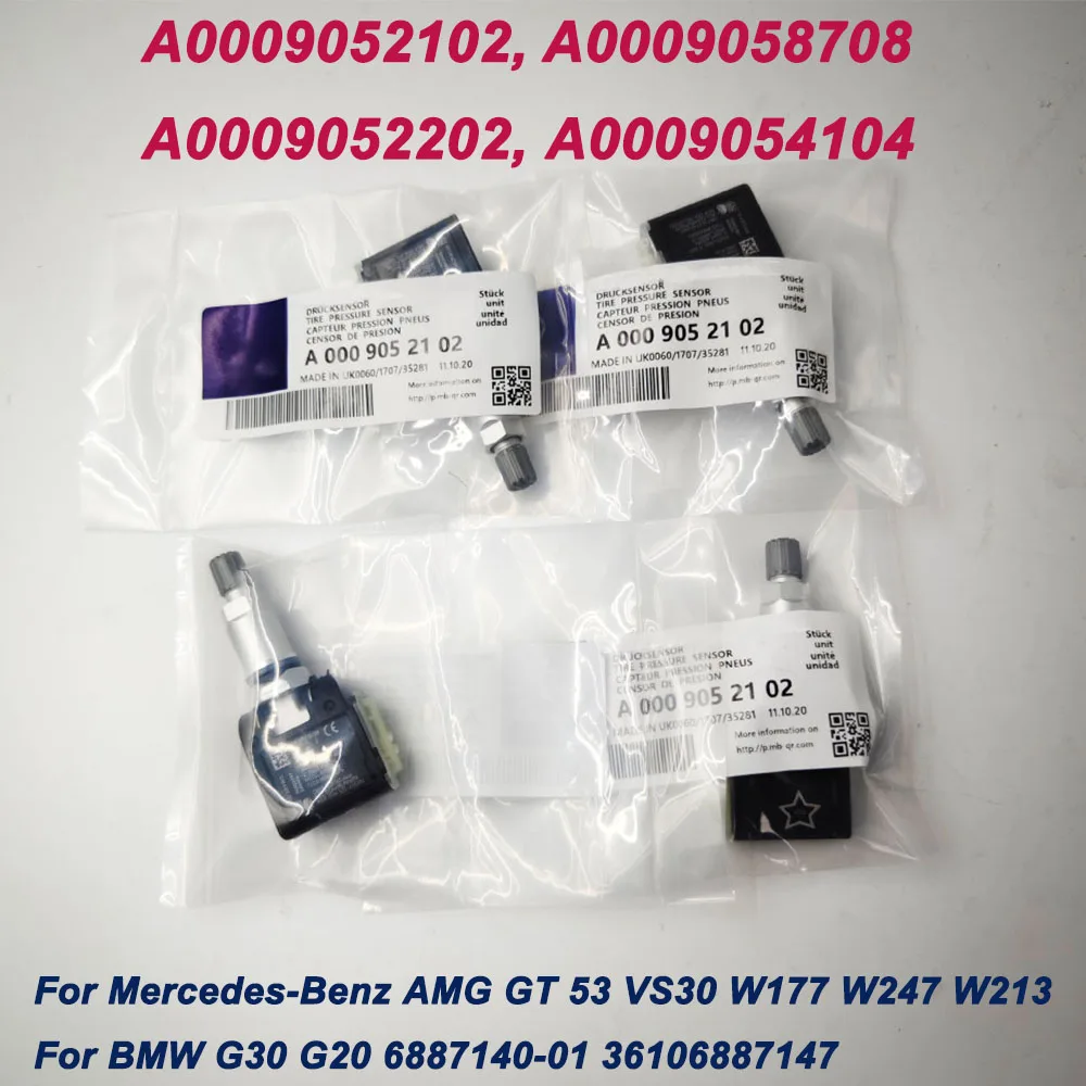 4Pcs-A0009052102-433MHz-TPMS-Tire-Pressure-Sensor-0009052102 ...