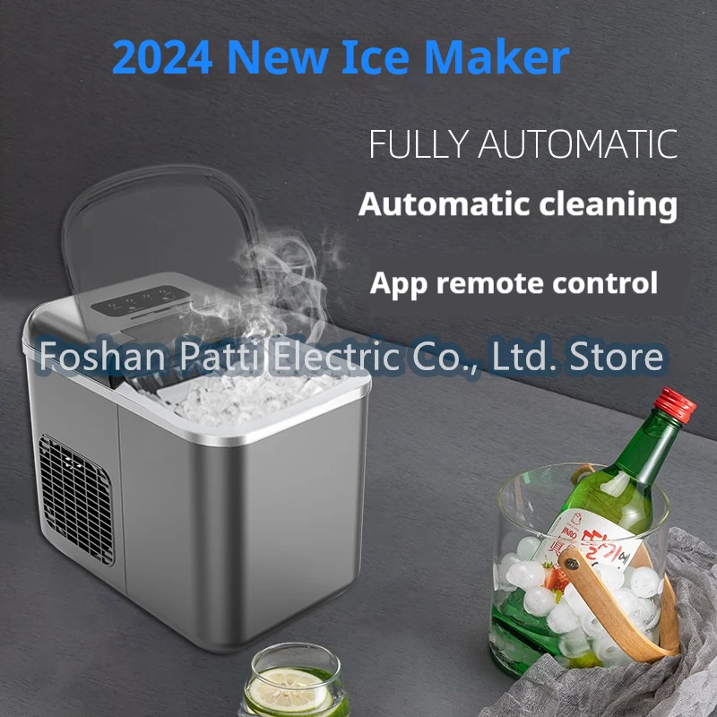 Automatic-Ice-Machine-Electric-Ice-Cube-Maker-Home-Commercial-Desktop ...