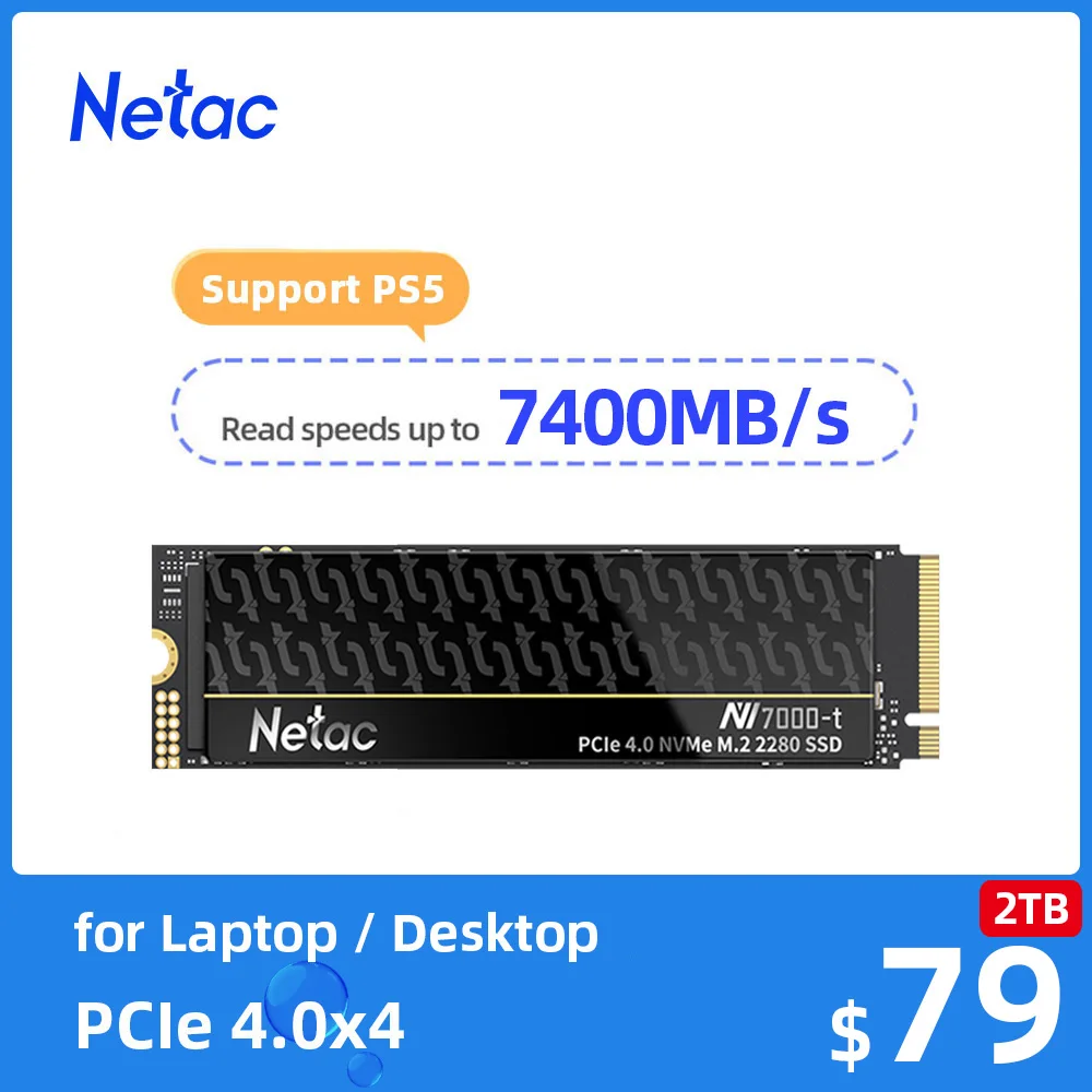 Netac SSD 1tb NVME M2 4tb SSD 2tb Hard Disk Drive 512gb PCIe4.0x4 HDD ...