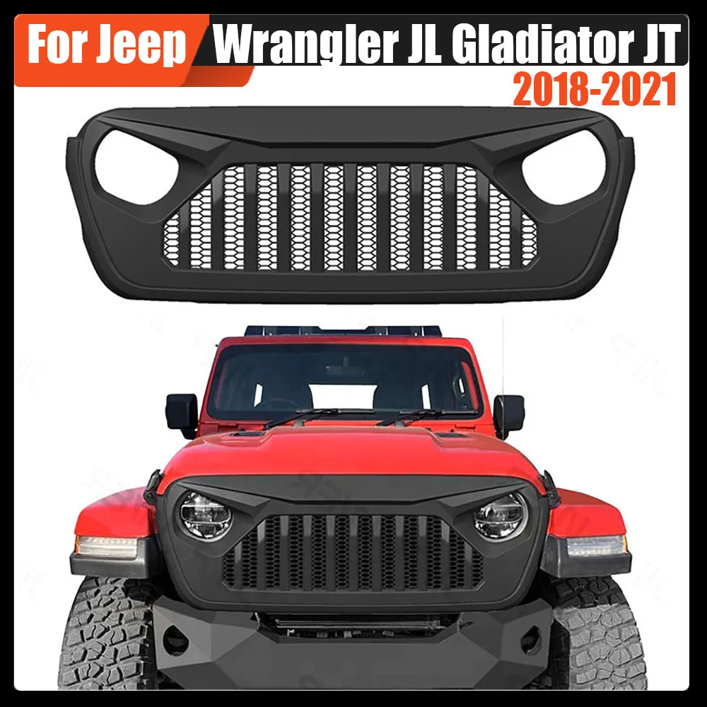 4x4 Offroad Front Car Bumper Grille Front Upper Grille Angry Style ...