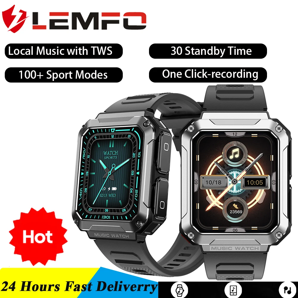 LEMFO T93 Smart Watch 4GB Headset Wireless Bluetooth Call 100+ Sport ...