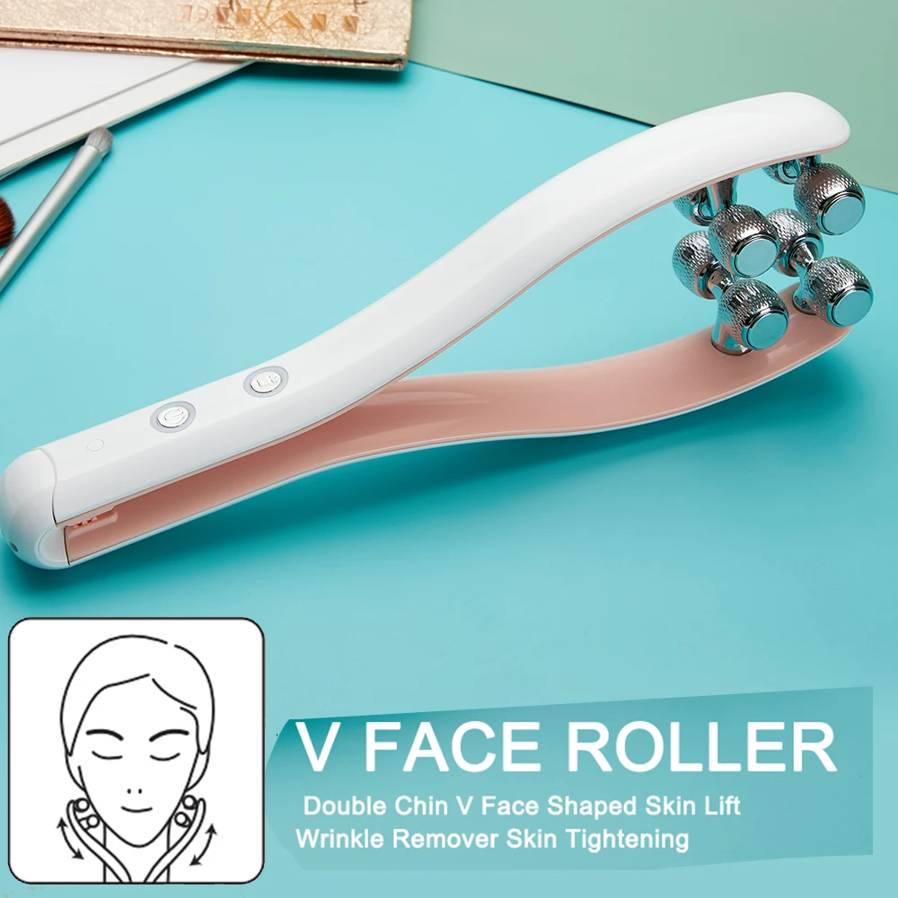 Face-Roller-Massager-EMS-Facial-Lifting-RF-Double-Chin-V-Face-Shaped ...