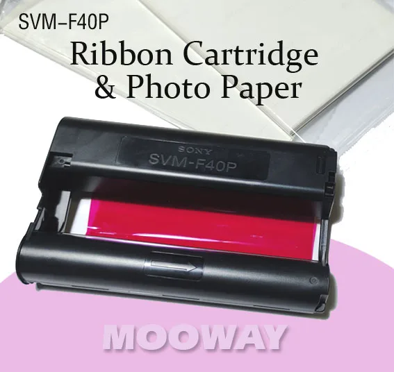 Compatible Ribbon cartridge Photo Paper for SONY DPP-F series DPP-F40P ...