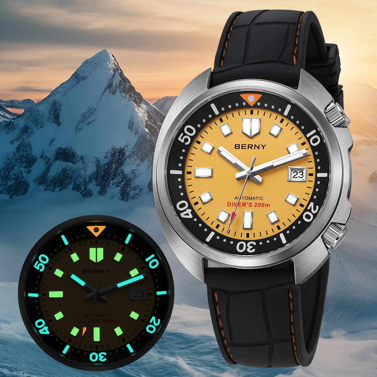 BERNY-Automatic-Diver-Watch-for-Men-Super-Luminous-Wristwatch-Sapphire ...