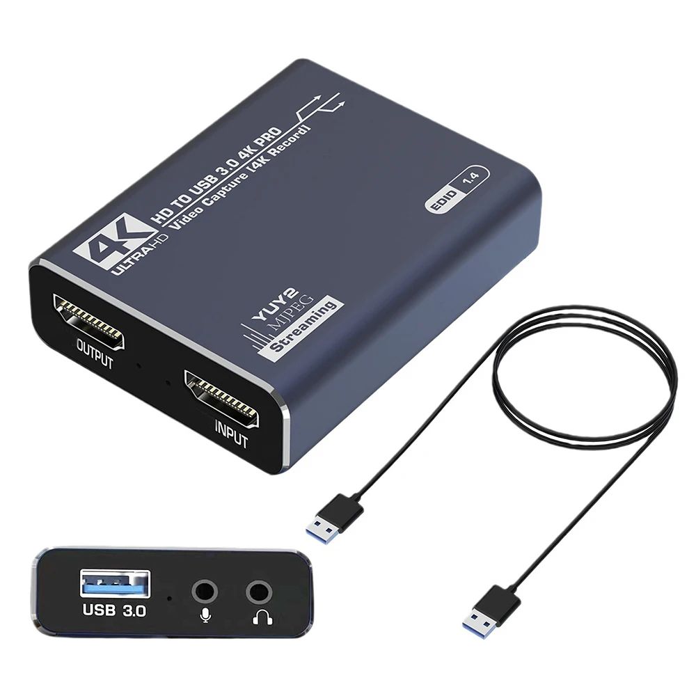 with HDMI Capture Card TV Box Adapter 4K 60Hz 1080P USB3.0 HDTV Video ...