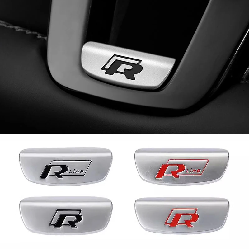 Car-Steering-Wheel-Decorative-Cover-Volkswagen-R-Line-Emblem-Sticker ...