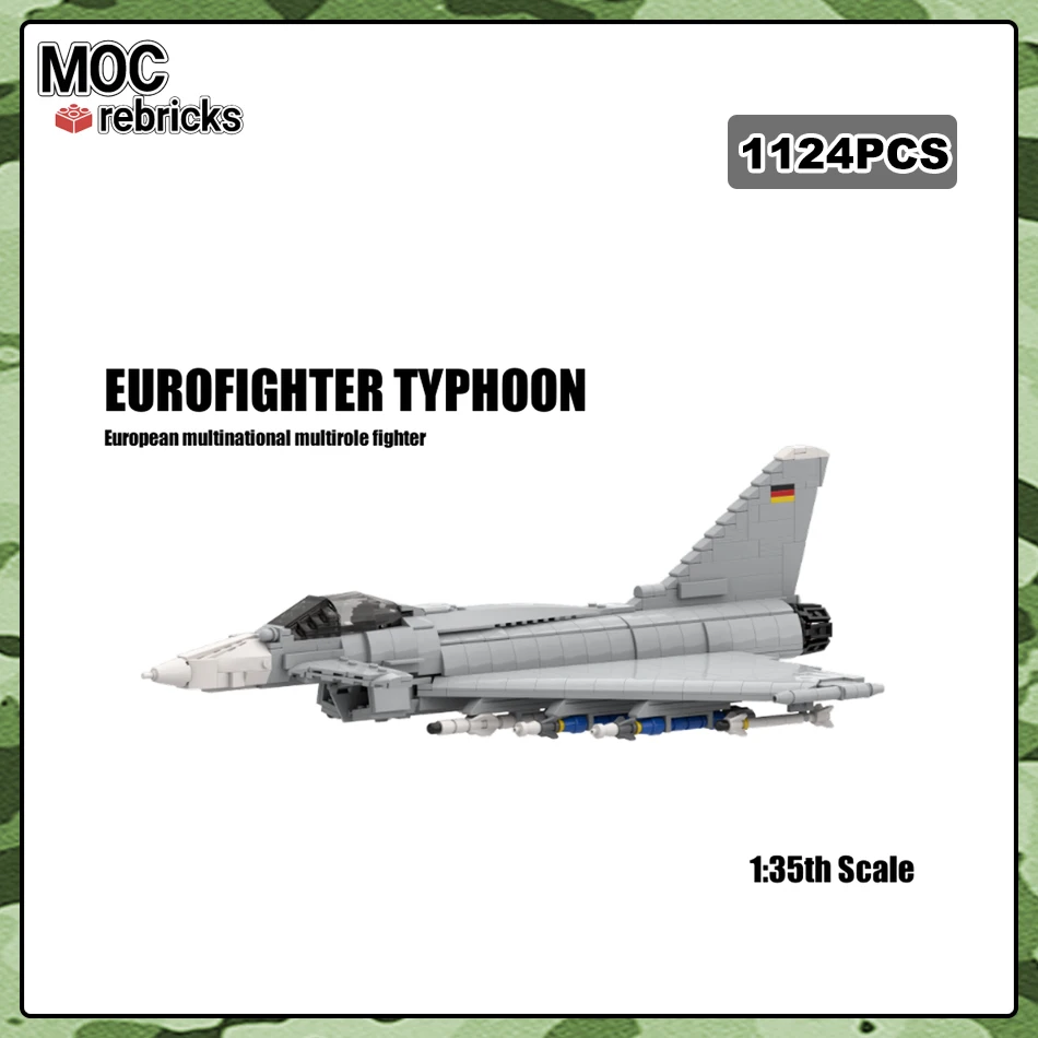 MOC Military Weapons Eurofighter Typhoon Aerial Reconnaissance Fighter ...