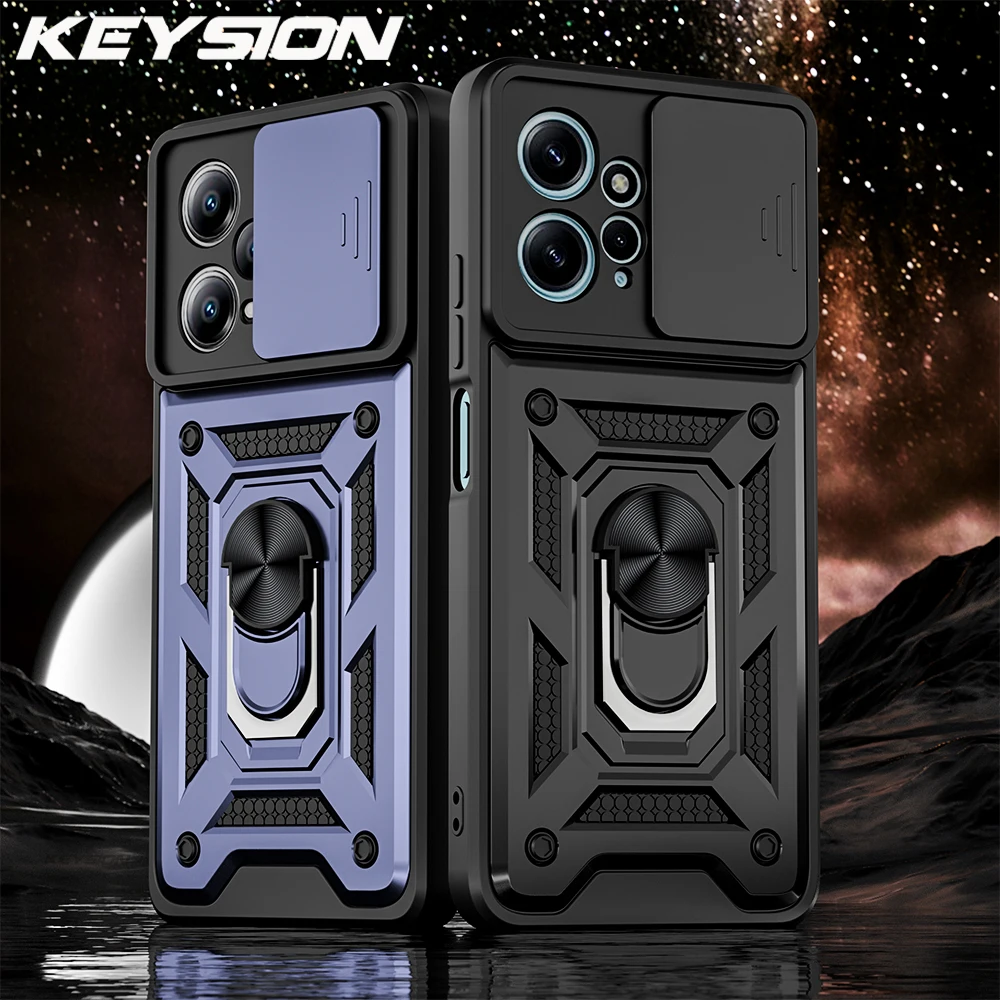 KEYSION Shockproof Case for Redmi Note 12 Pro + 5G 12S 12T 4G Slide ...