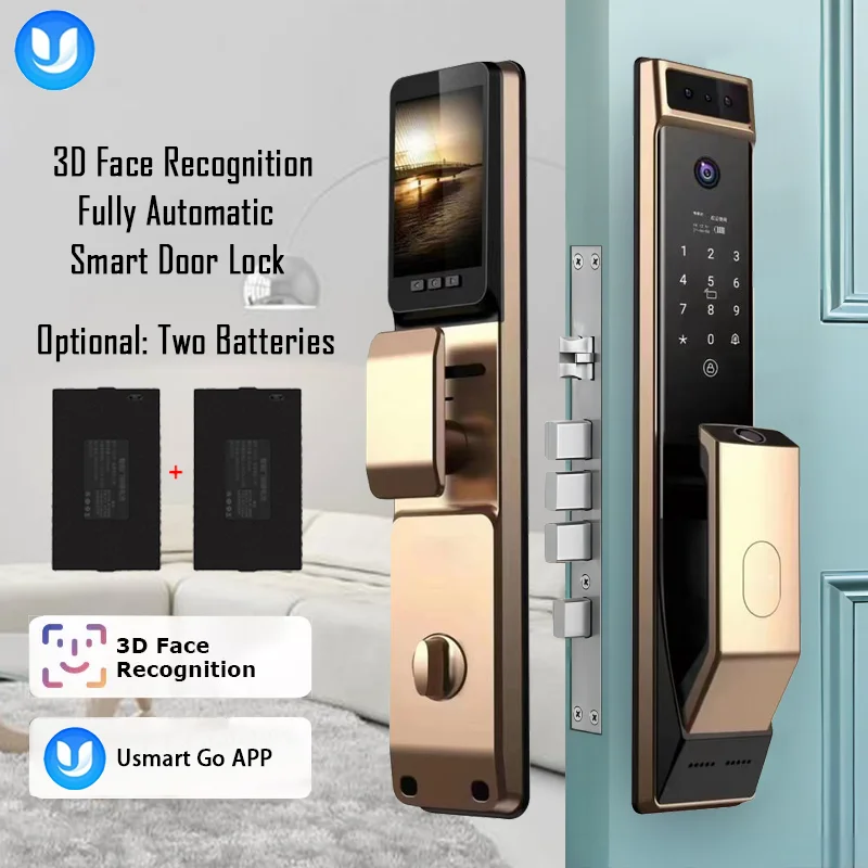 Wifi Usmart Go App Automatic 3D Face Recognition Security Intelligent Biometric Fingerprint ...