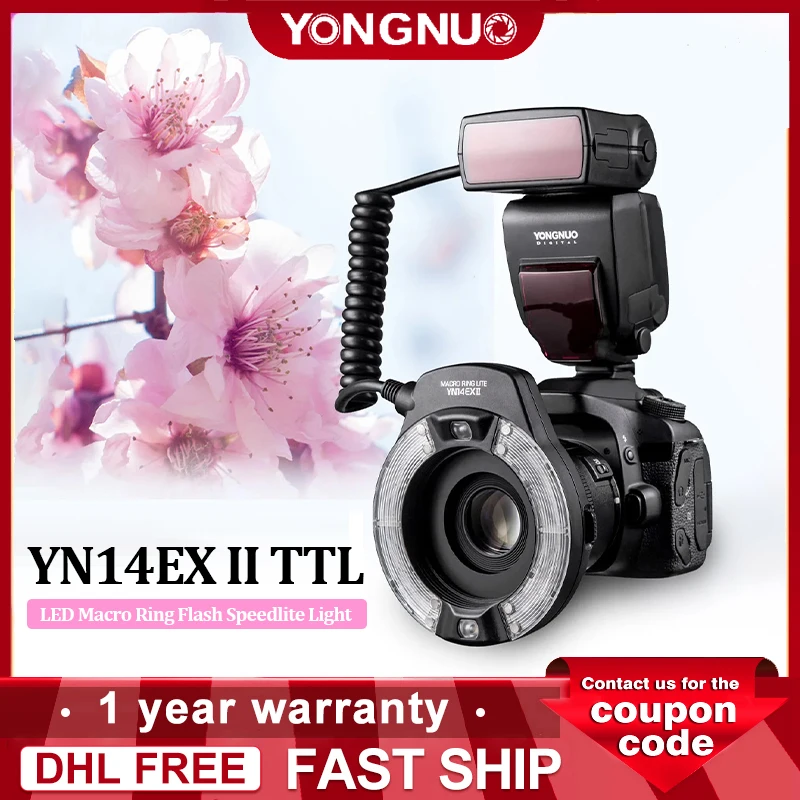 YONGNUO-YN14EX-o-YN14EX-II-TTL-LED-Macro-anillo-de-Flash-Speedlite ...