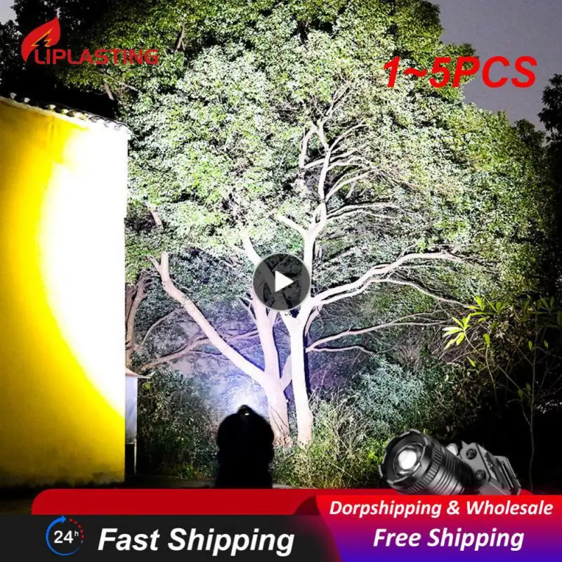 1-5PCS-Rechargeable-Headlamp-2000mah-Super-Bright-Torch-Light-T51 ...