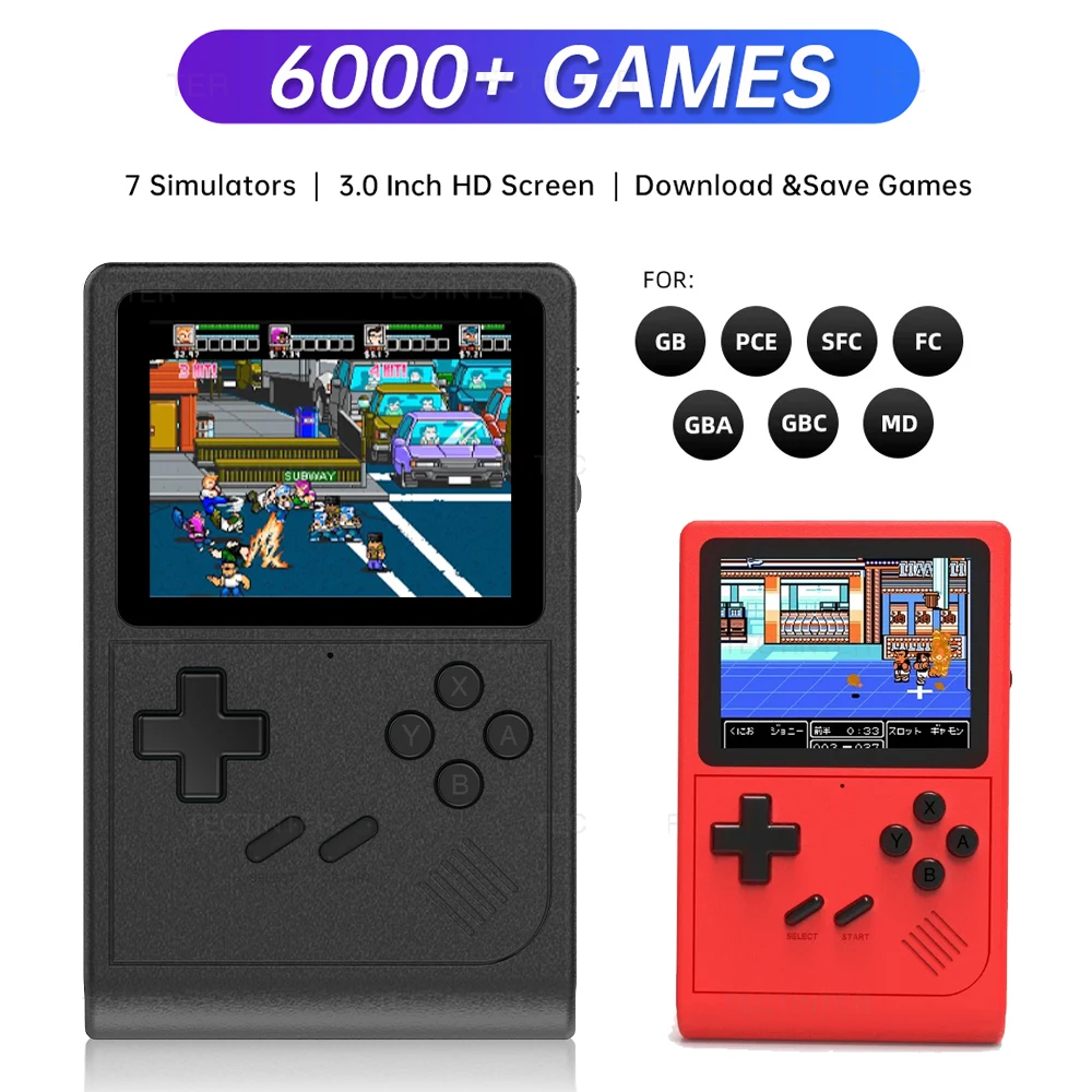Port-til-Handheld-Video-Game-Player-GB300-Console-Built-in-6000-Jogos ...