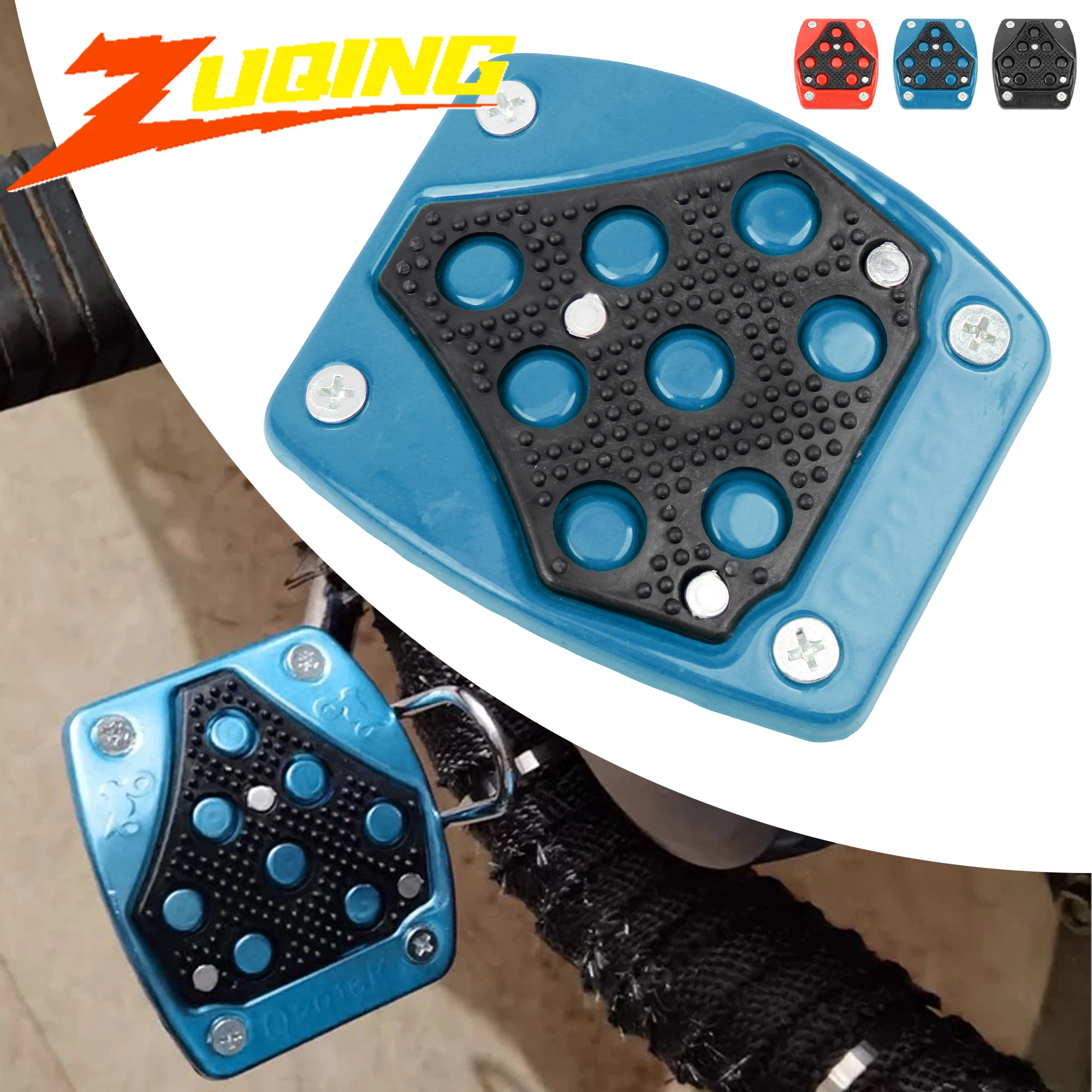 Universal Non-Slip Motorcycle Brake Pedal Cover Aluminum Alloy Footrest ...