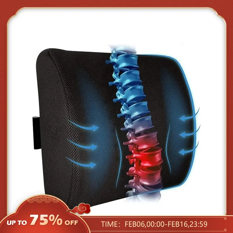 Ergonomic-Curve-Perfectly-Balanced-Lumbar-Pad-Memory-Foam-Multipurpose ...